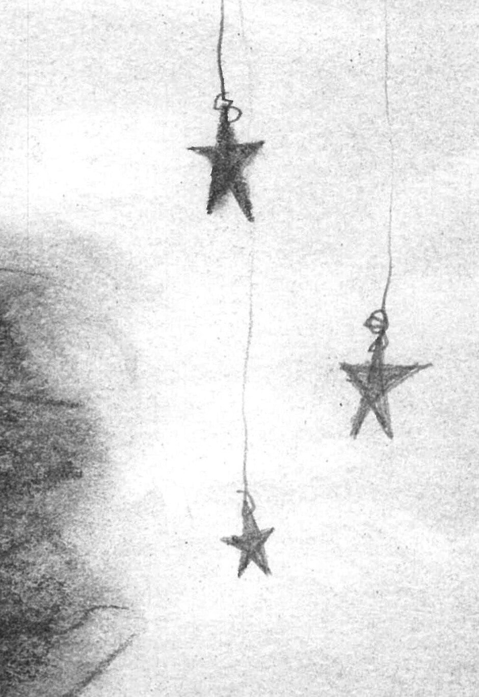 Pencil Drawing Print - Tree Stars - Day 355 - Etsy