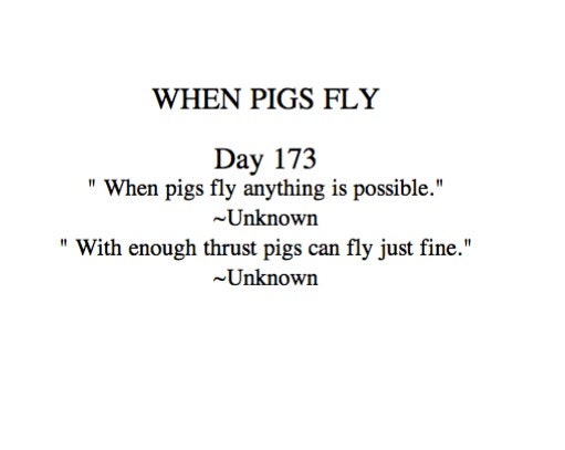 Pencil Drawing Print - When Pigs Fly - Day 173 - Etsy