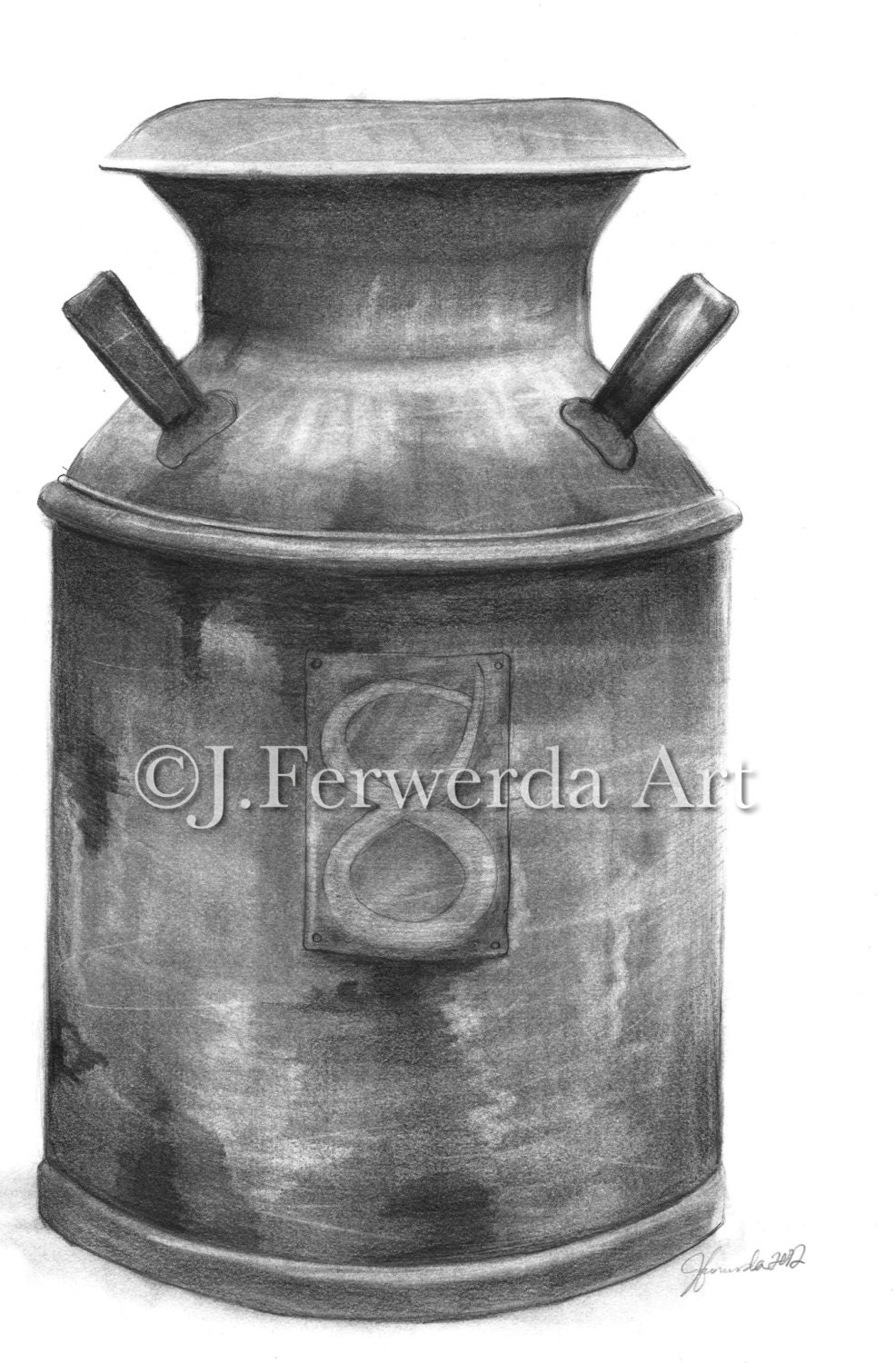 Milk Can Drawing