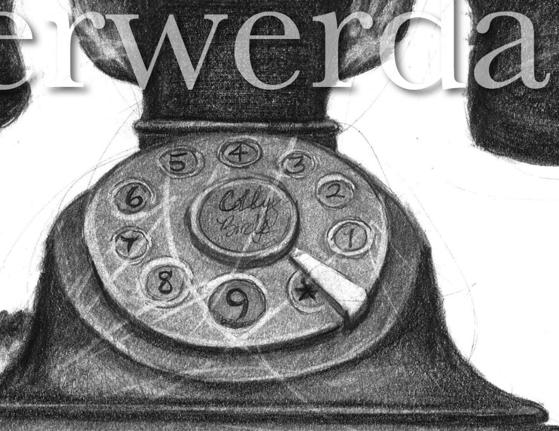 Pencil Drawing Print - Four Calling Birds - Day 346 - Etsy