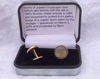 Science jewelry space jewelry astronomy cuff links by MarsBling