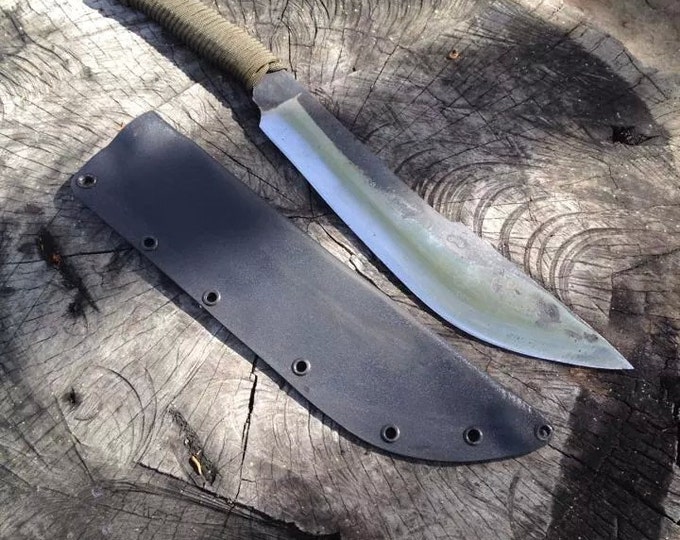 Leaf Spring Machete / Camp Knife With Kydex Sheath - Etsy