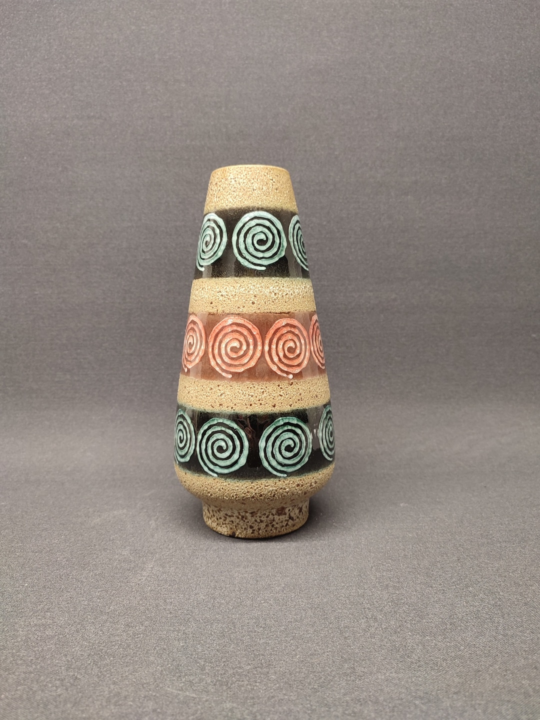 Dümler & Breiden 135/25 West German Cone Shaped Pottery Vase - Etsy