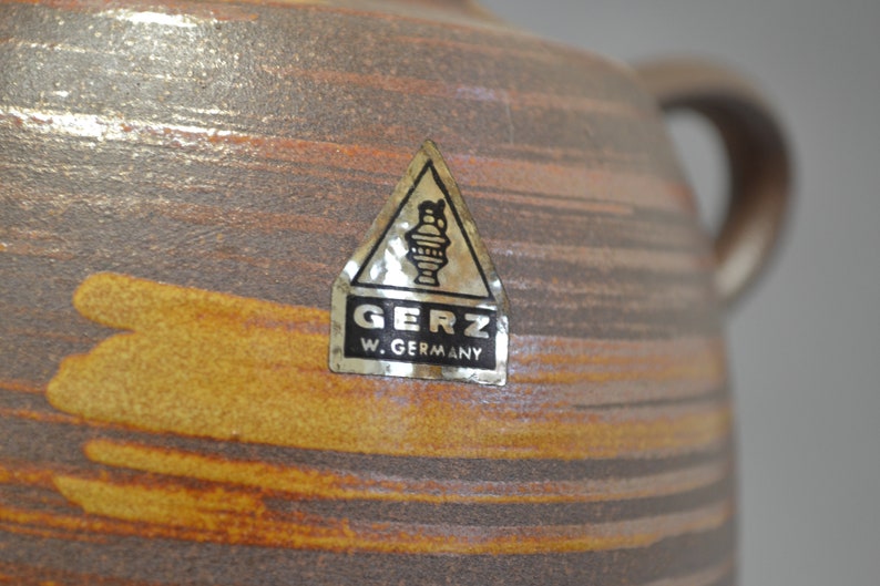 Stunning S. P. Gerz West German Ceramic Vase 606/25 - Etsy