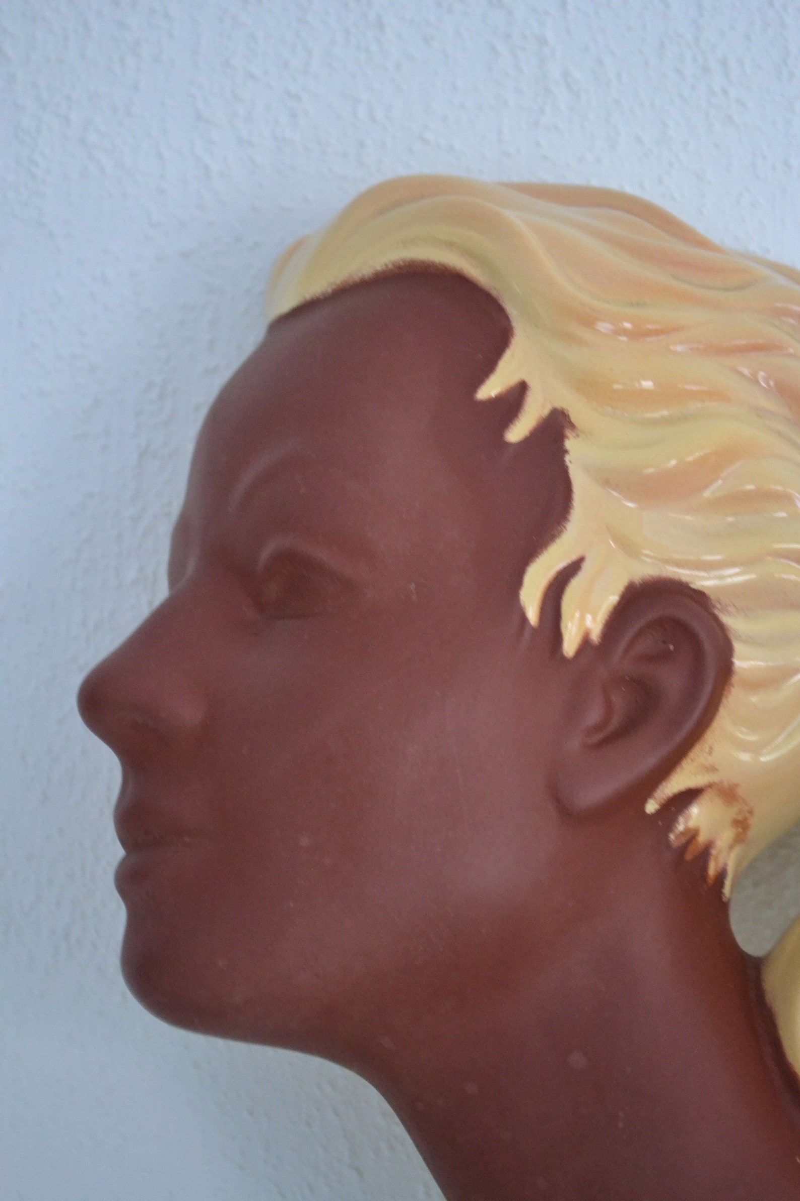 Fifties Mid Century Wall Mask by the German Company Cortendorf 3408 ...