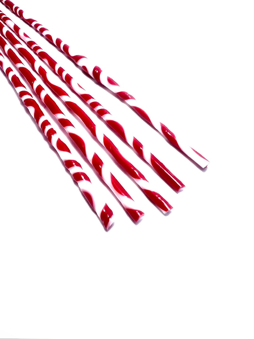 FIVE 10 Inch Twisted Glass Canes - Bullseye Glass COE 90 - Wigwag ...