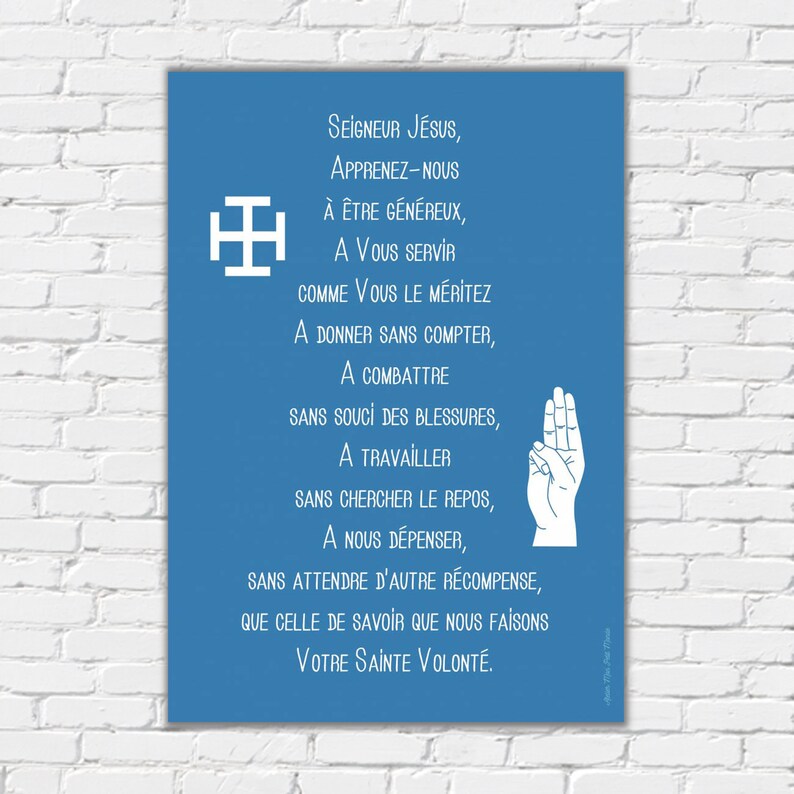 Toile Prière Scoute ou Promesse Scoute - Etsy France