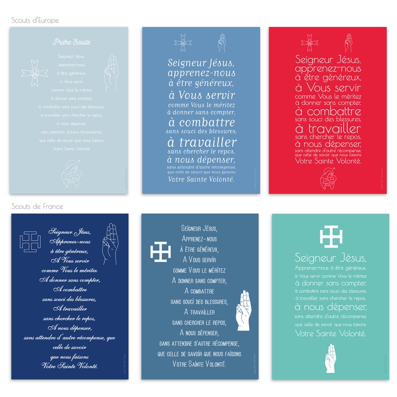 Toile Prière Scoute ou Promesse Scoute - Etsy France