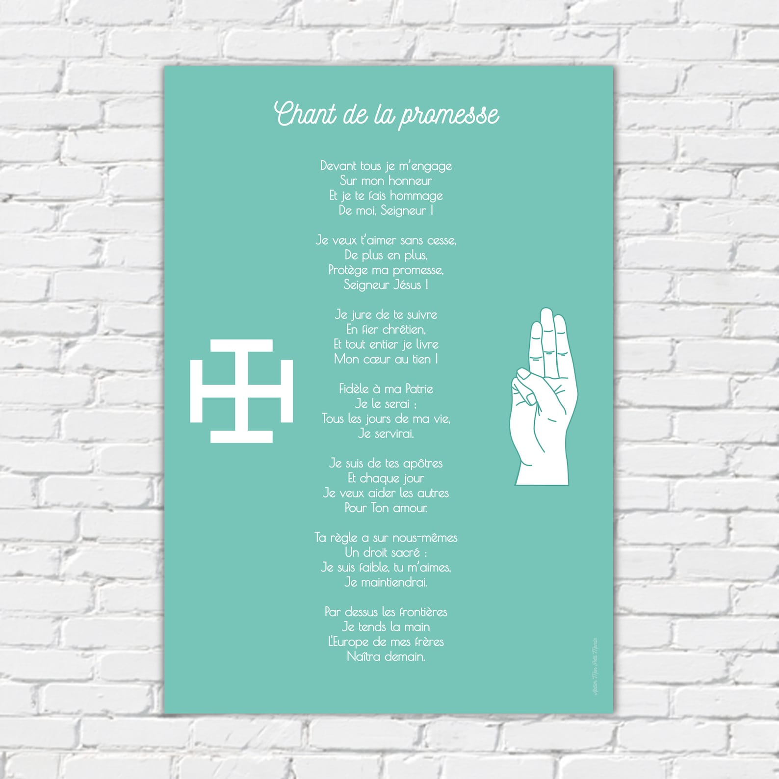 Toile Prière Scoute ou Promesse Scoute | Etsy