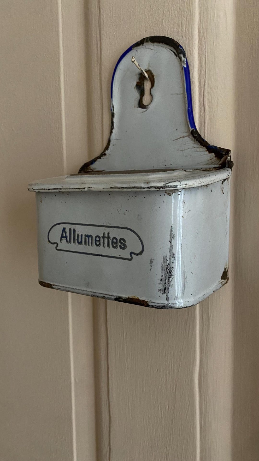 Allumettes French Enamel Box Antique Kitchen Austria B. Frères Company ...