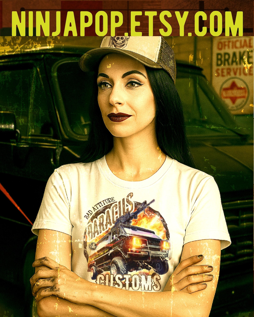 BA Baracus Customs Van T-shirt: Retro A-team Tee - Etsy