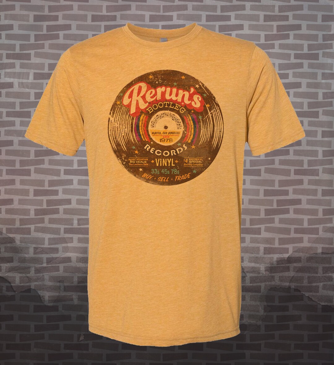 Rerun's Bootleg Records T-shirt: Vintage-style TV Tee - Etsy
