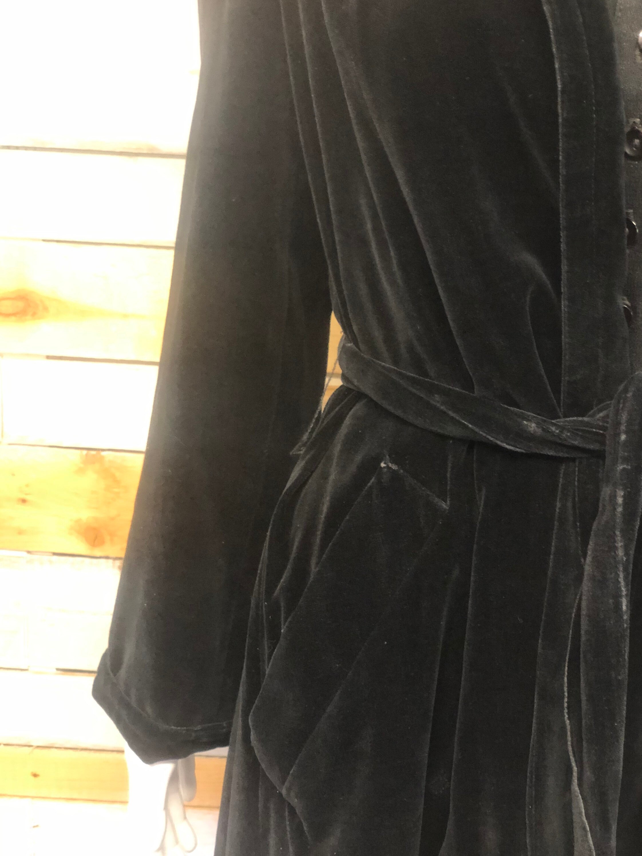 Rare Ossie Clark Velvet Full Length Coat - Etsy