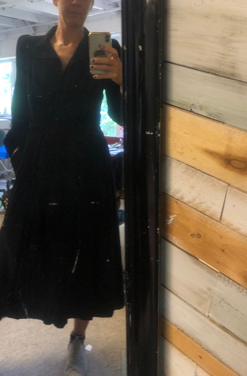 Rare Ossie Clark Velvet Full Length Coat - Etsy