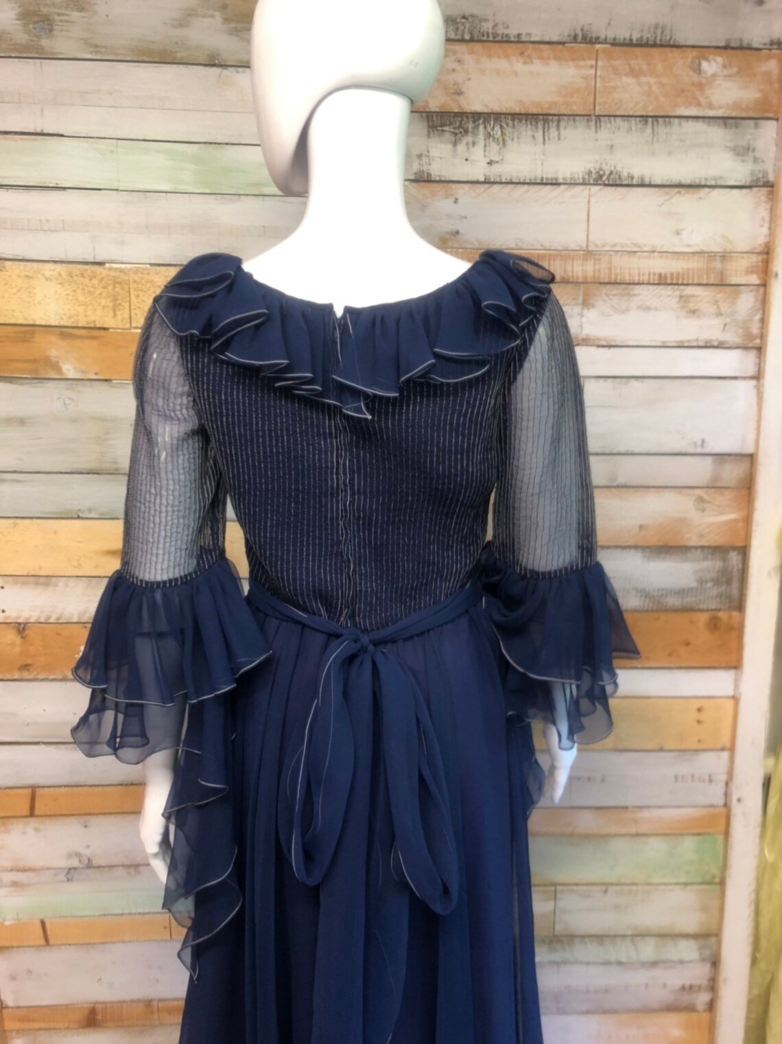 Gorgeous Vintage 'jean Varon London' Maxi Dress With - Etsy