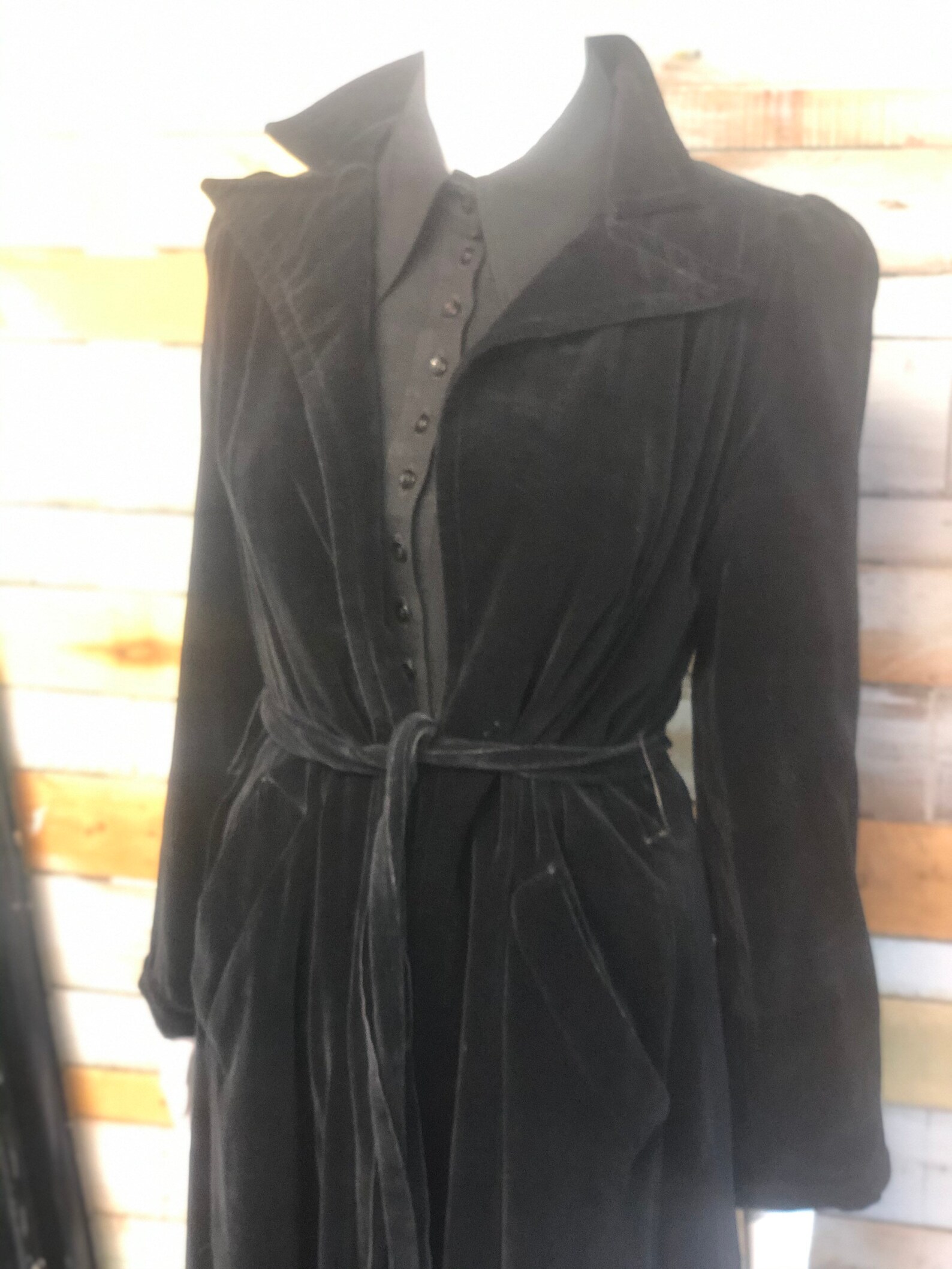 Rare Ossie Clark velvet full length coat | Etsy