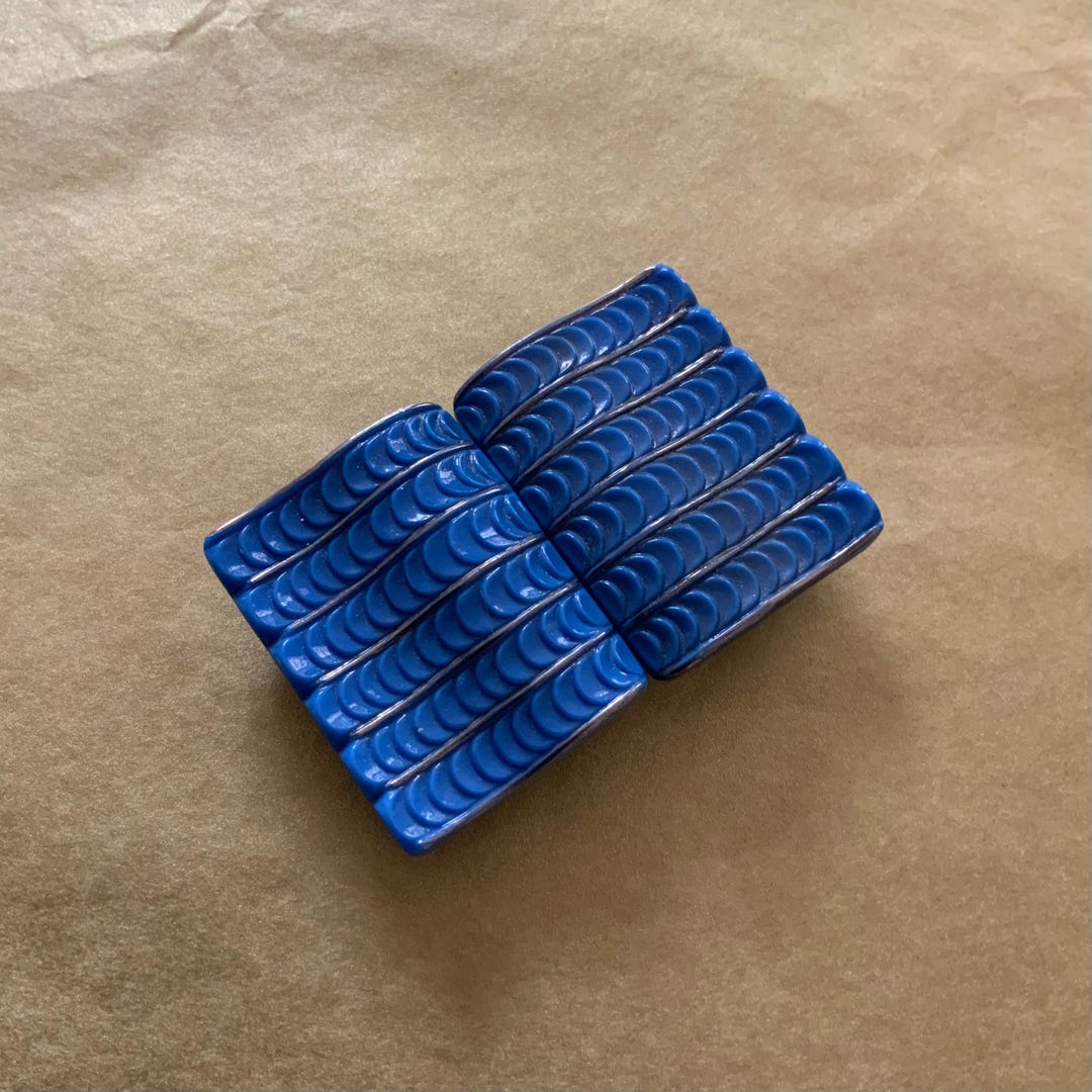 1930’s Blue Belt Buckle - Etsy