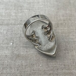 Sterling Silver Ring Size 7.25 Vintage Turquoise Split Shank Handmade ...