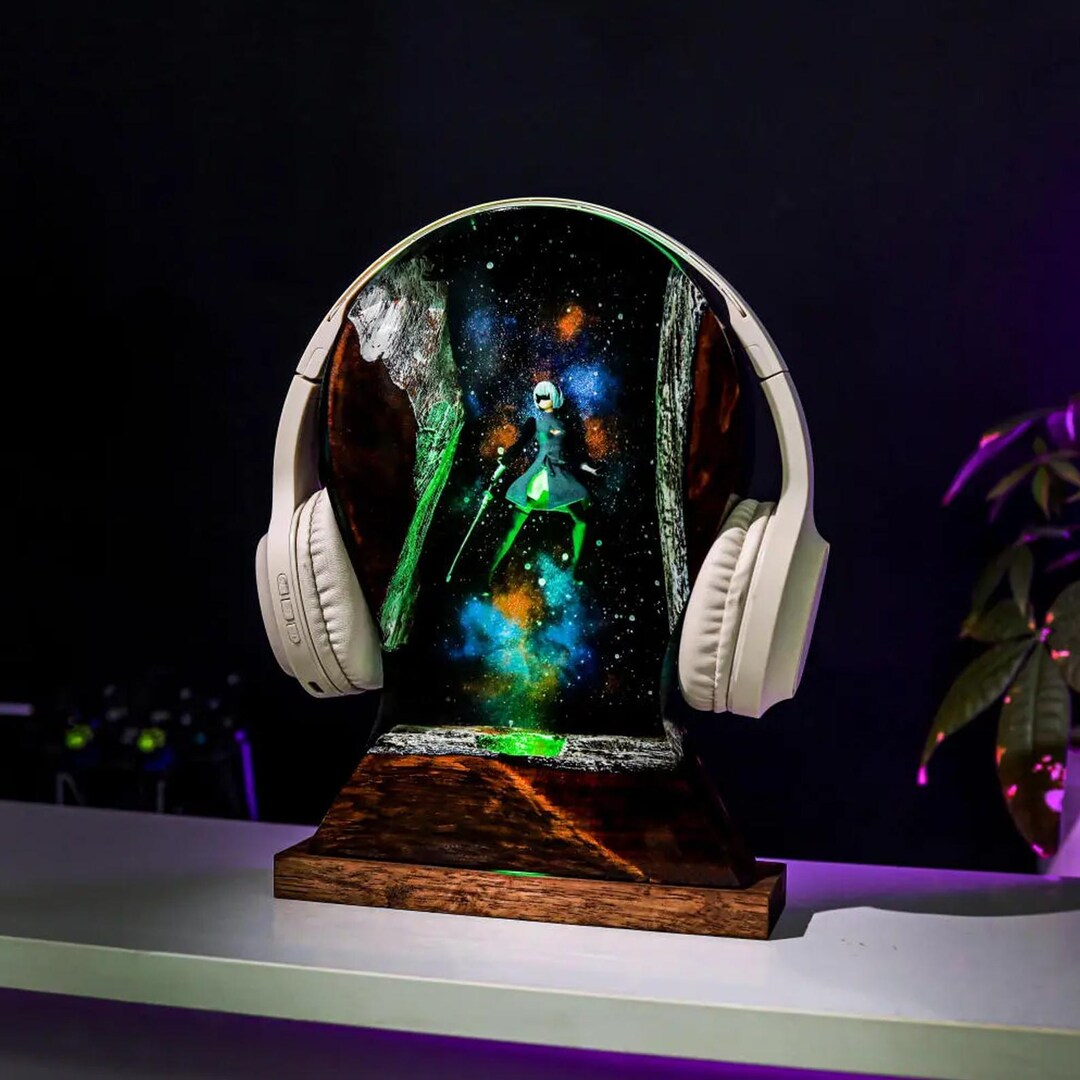 Nier: Automata 2B Headphone Night Lamp Dragon Epoxy Lamp Custom Anime ...