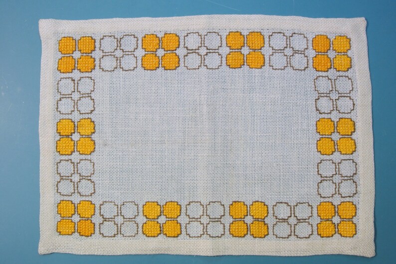 Very Well Done Vintage 1960s Rectangular Handmade Cross-stitch - Etsy