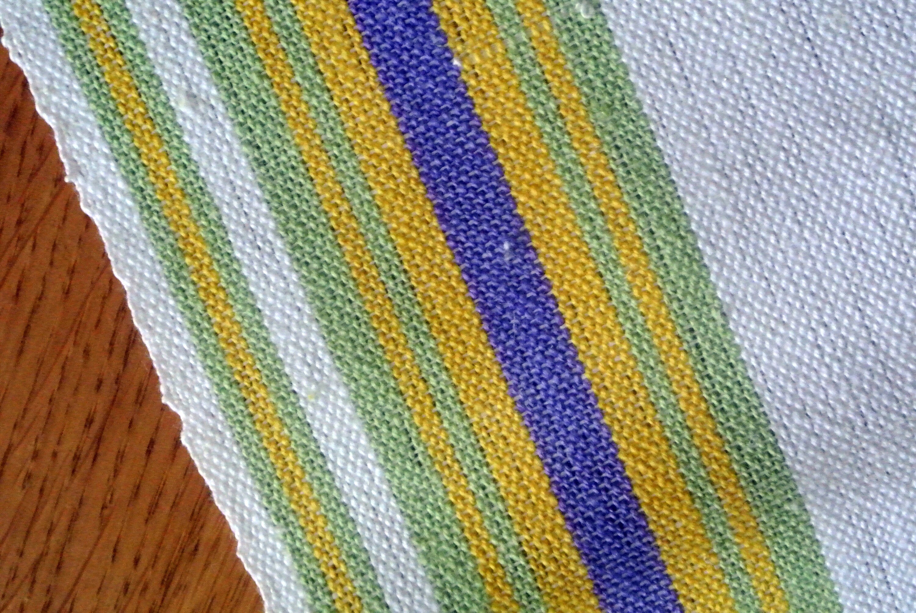 LONG Well Done Vintage 1980s Handmade Hand-woven Yellow/olive Green ...