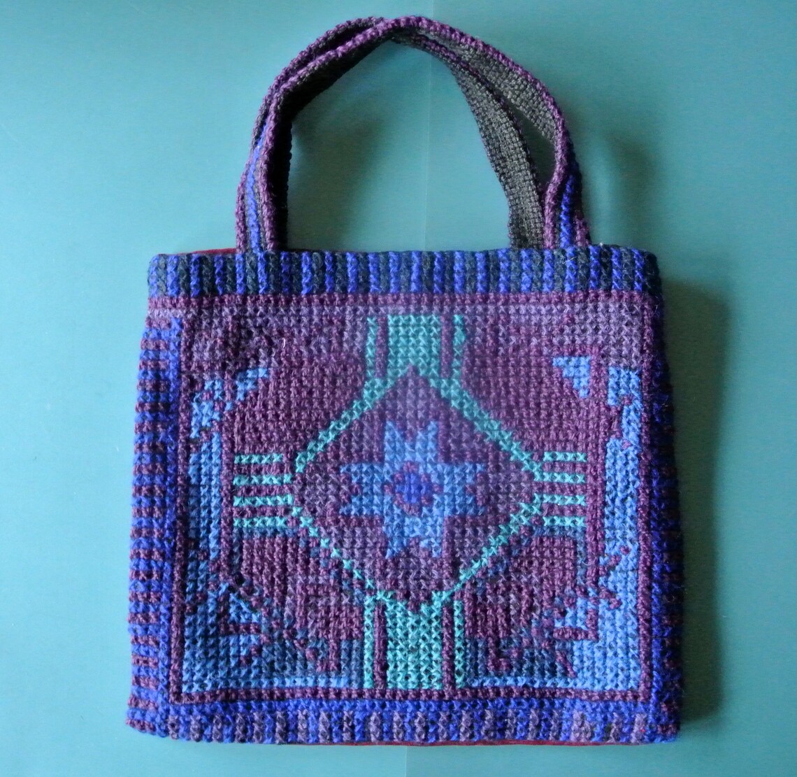 Swedish Vintage Unused Handbag/ Totebag With Darkbrown Lining - Etsy Sweden