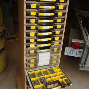 Mobile Modular Small Parts Rack PDF Plan - Inexpensive Adam Savage ...