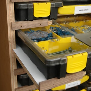 Mobile Modular Small Parts Rack PDF Plan - Inexpensive Adam Savage ...