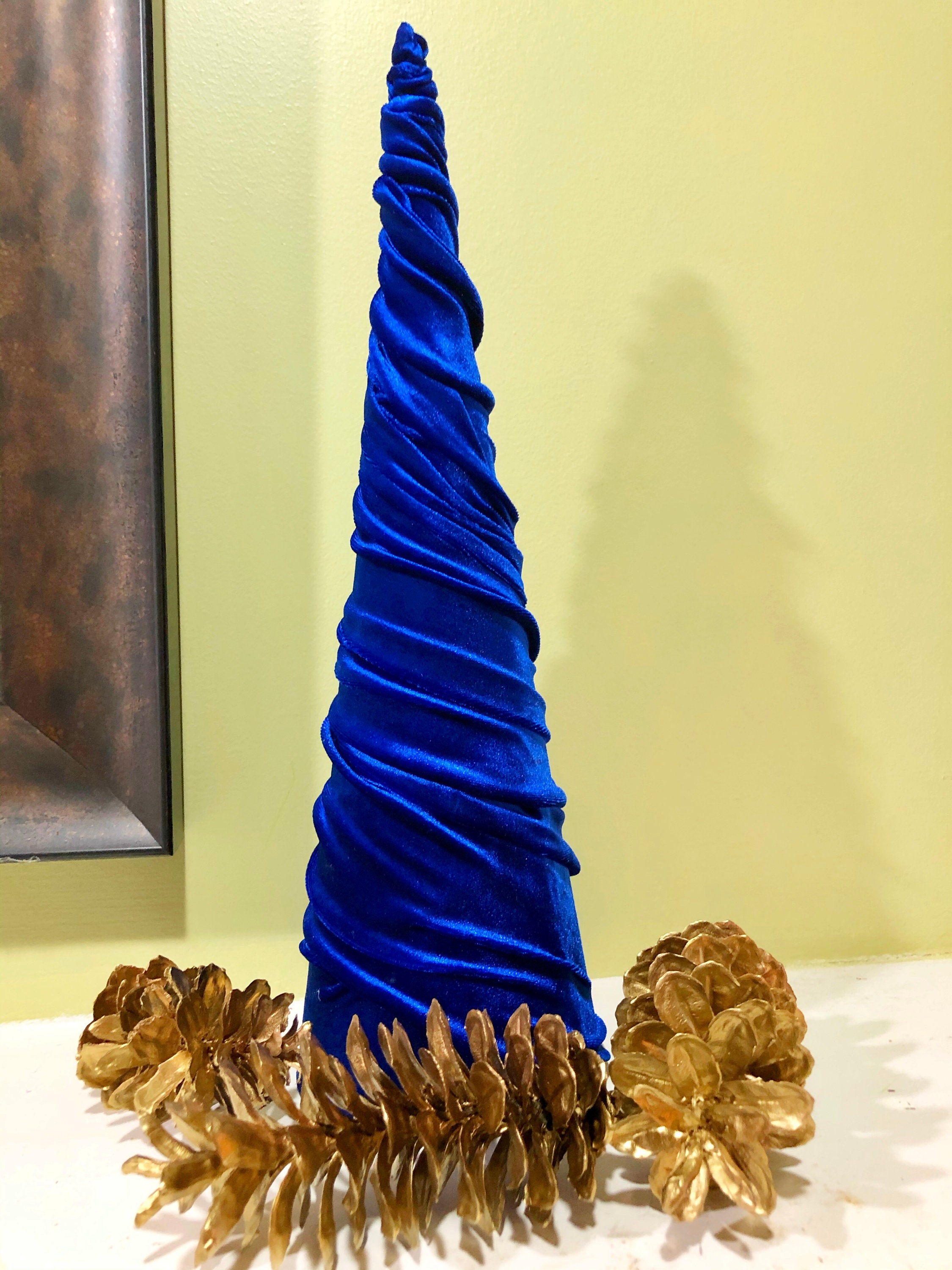 Kente Christmas Cone Trees, Fabric Holiday Trees, Graduated Size Trees ...