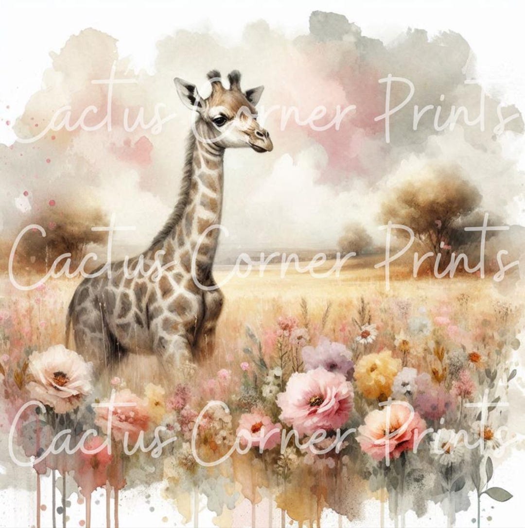 Giraffe, Animals, 3 Styles, Instant Download, Printable, Sublimation ...