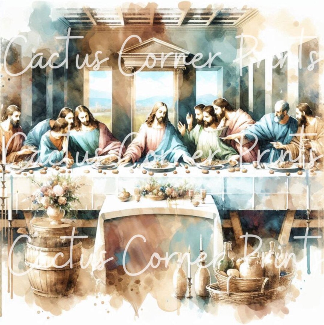 Last Supper, 3 Styles, Instant Download, Printable, Sublimation ...