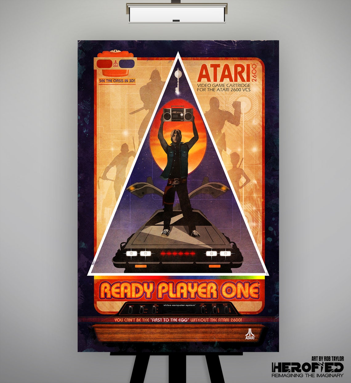 Ready Player One "atari Game Concept Art" Print by Herofied / Delorean ...