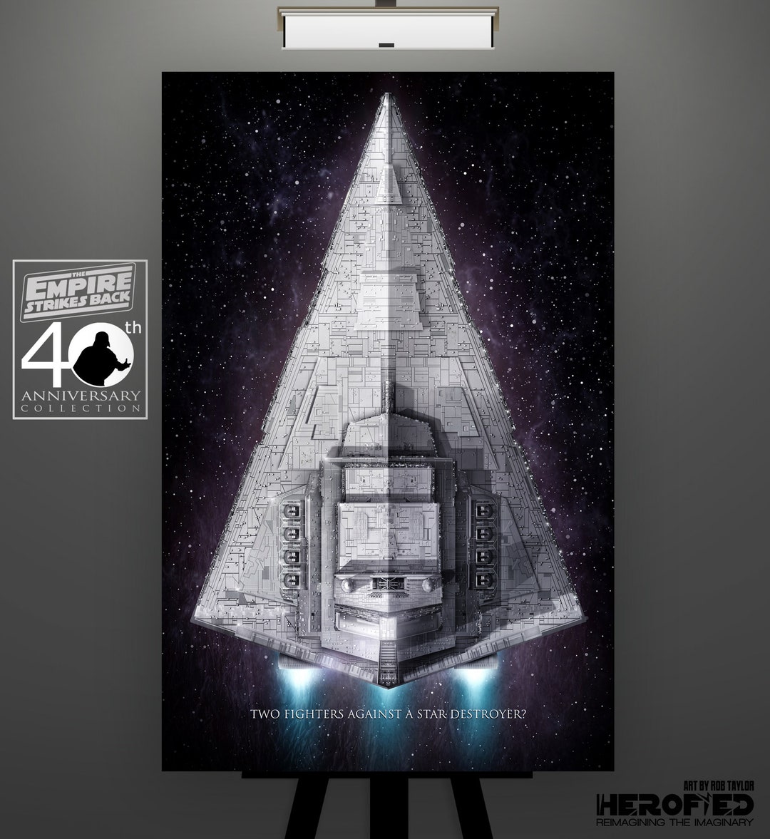 Star Wars Imperial Star Destroyer Art Print by Herofied / Material ...