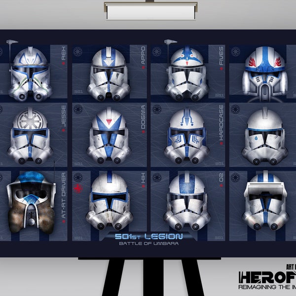 501st Clone Trooper Helmet - Etsy