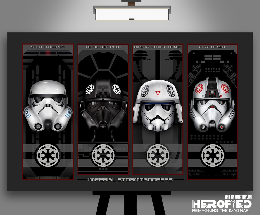 Star Wars "rebels Imperial Stormtrooper Helmet Composite" Art Print by ...