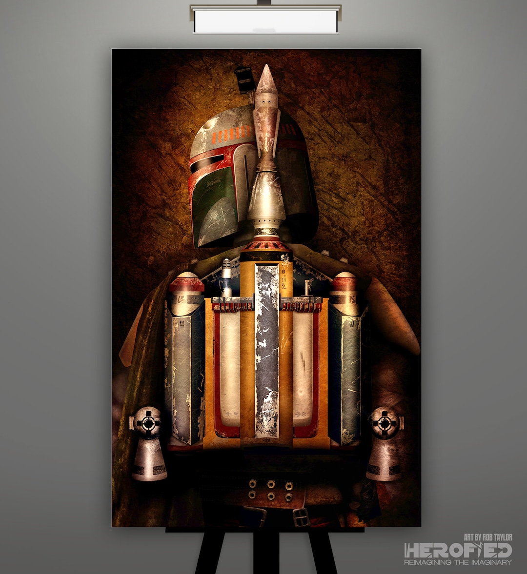 Star Wars Boba Fett Return of the Jedi "jetpack Series" Art Print by ...