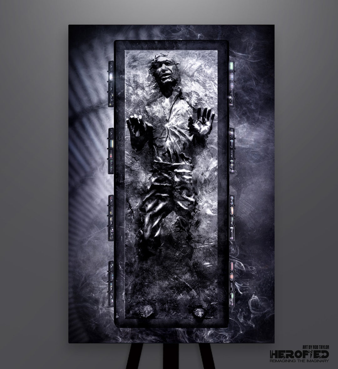 Star Wars Han Solo in Carbonite (variant Color Edition) Art Print by ...