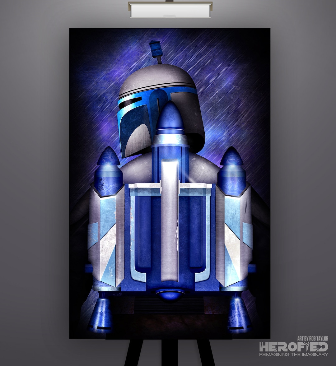 Star Wars Jango Fett "jetpack Series" Art Print by Herofied / Material ...