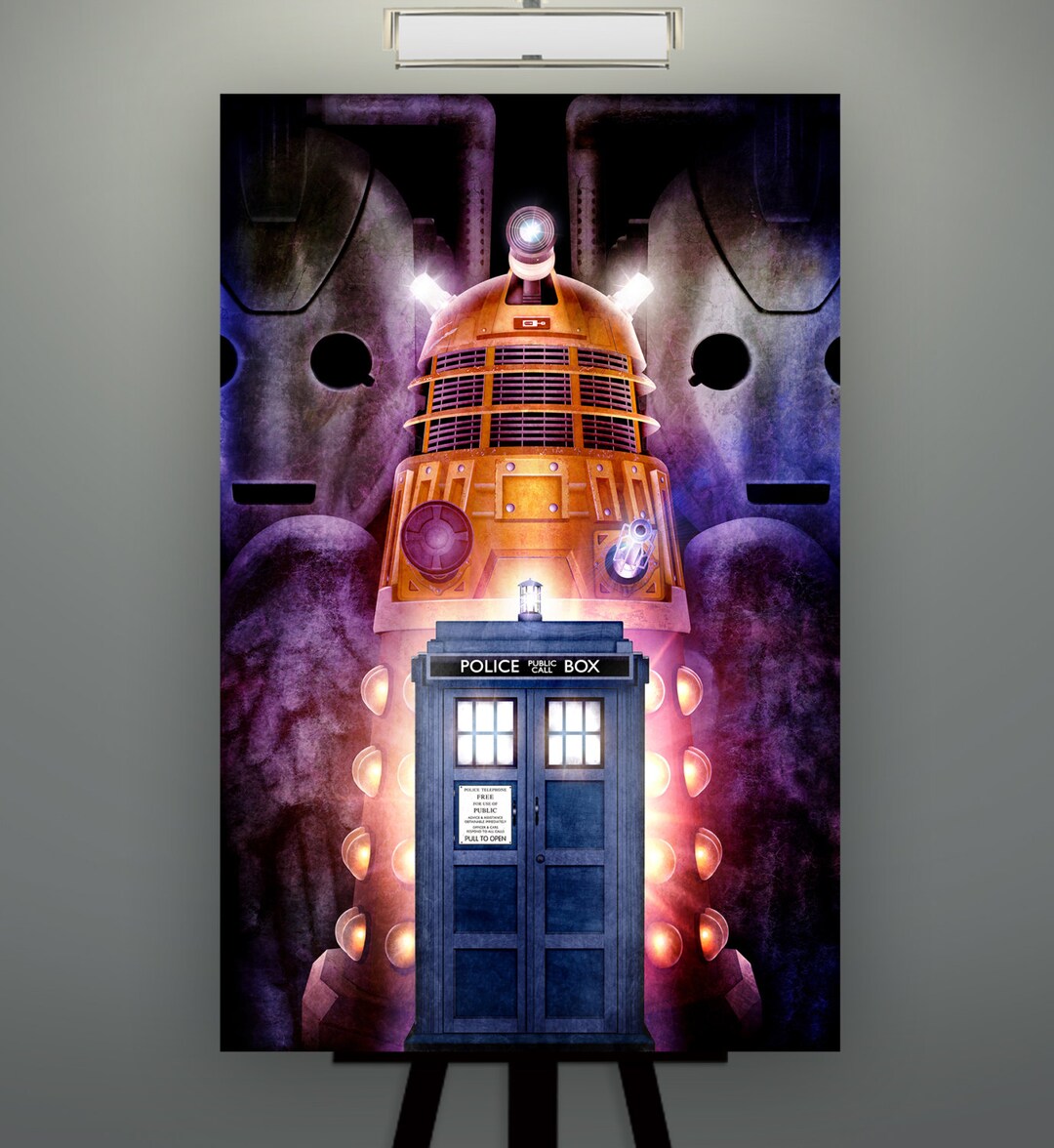 Dr. Who Inspired Tardis Art Print by Herofied / Dalek, Weeping Angels ...
