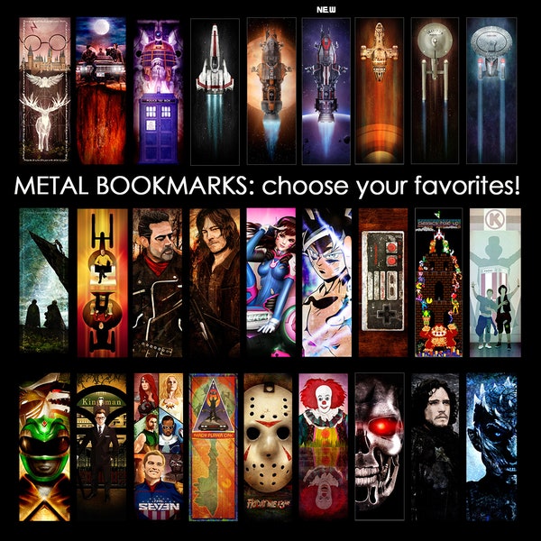 Metal Bookmark - Etsy