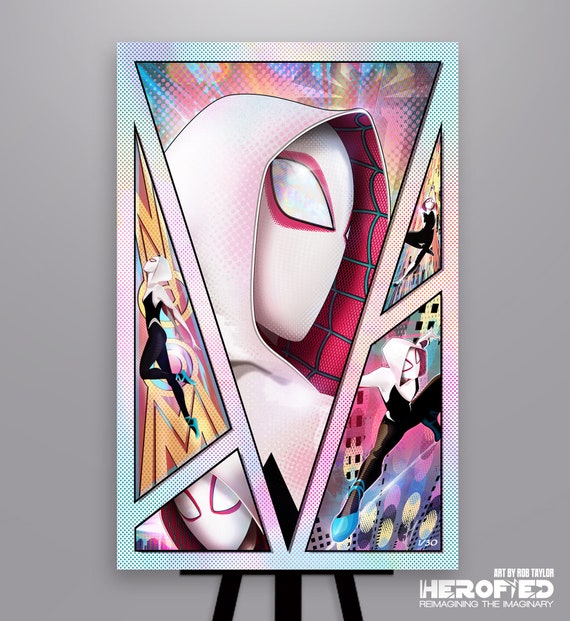 Into the Spider-verse spider-gwen Art Print by - Etsy UK