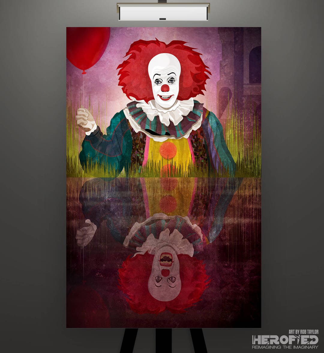 Pennywise Art Print by Herofied / it Clown Tim - Etsy