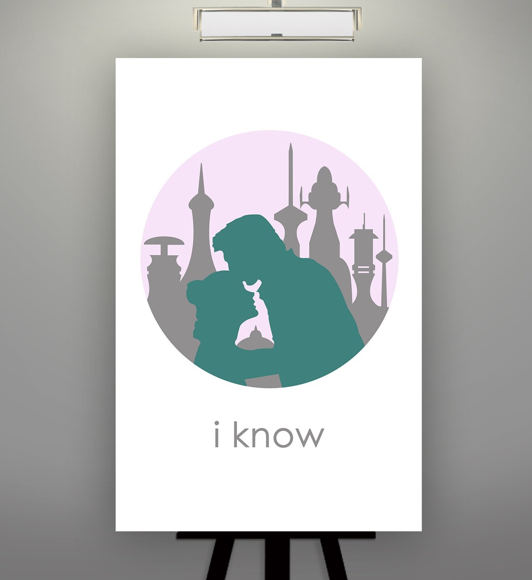 Star Wars i Know / Han and Leia Minimalist Art Print by Herofied / I ...