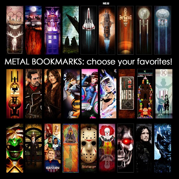 Metal Bookmark - Etsy