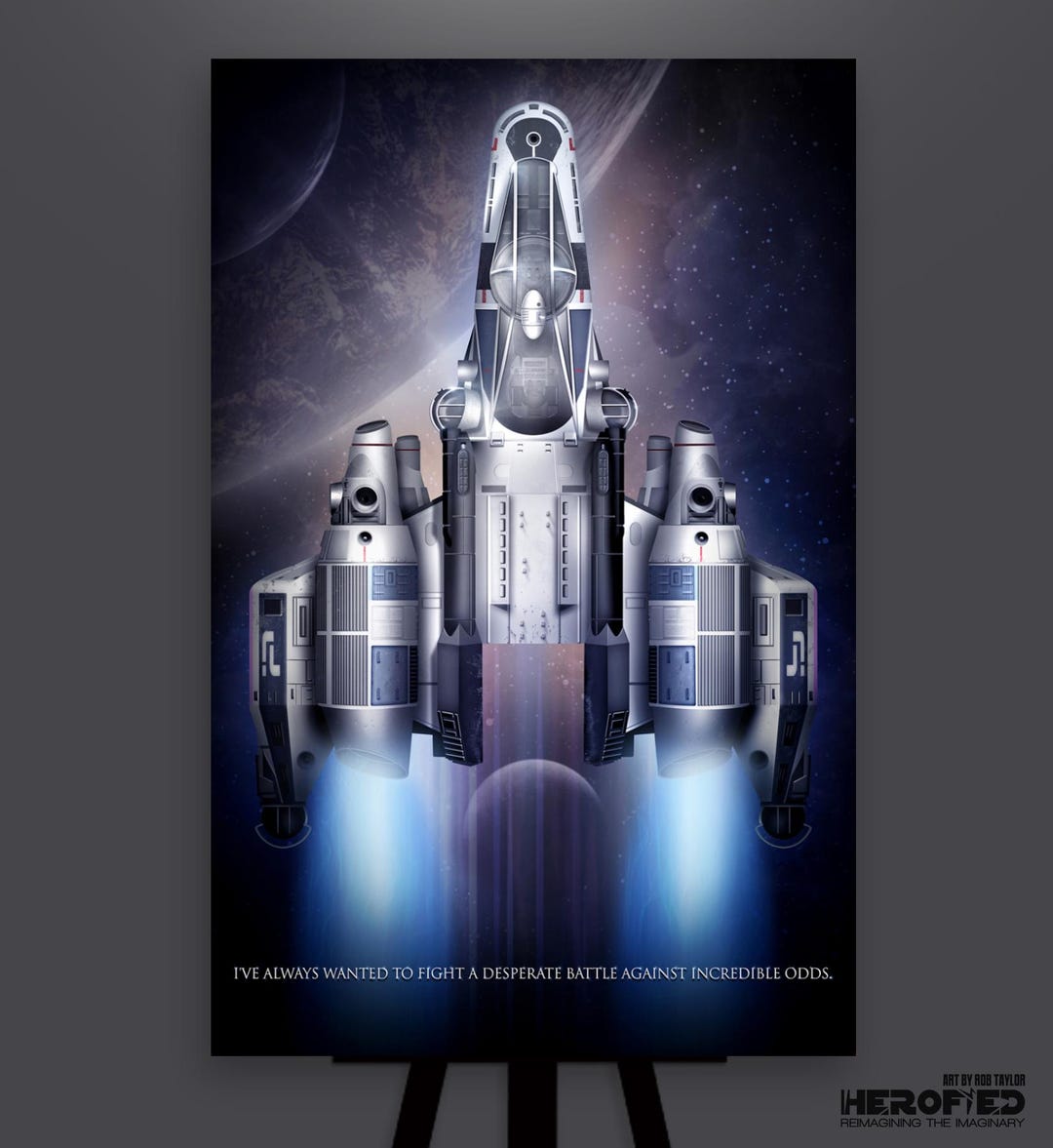 The Last Starfighter Gunstar One Artwork / 40th Anniversary Art Print ...