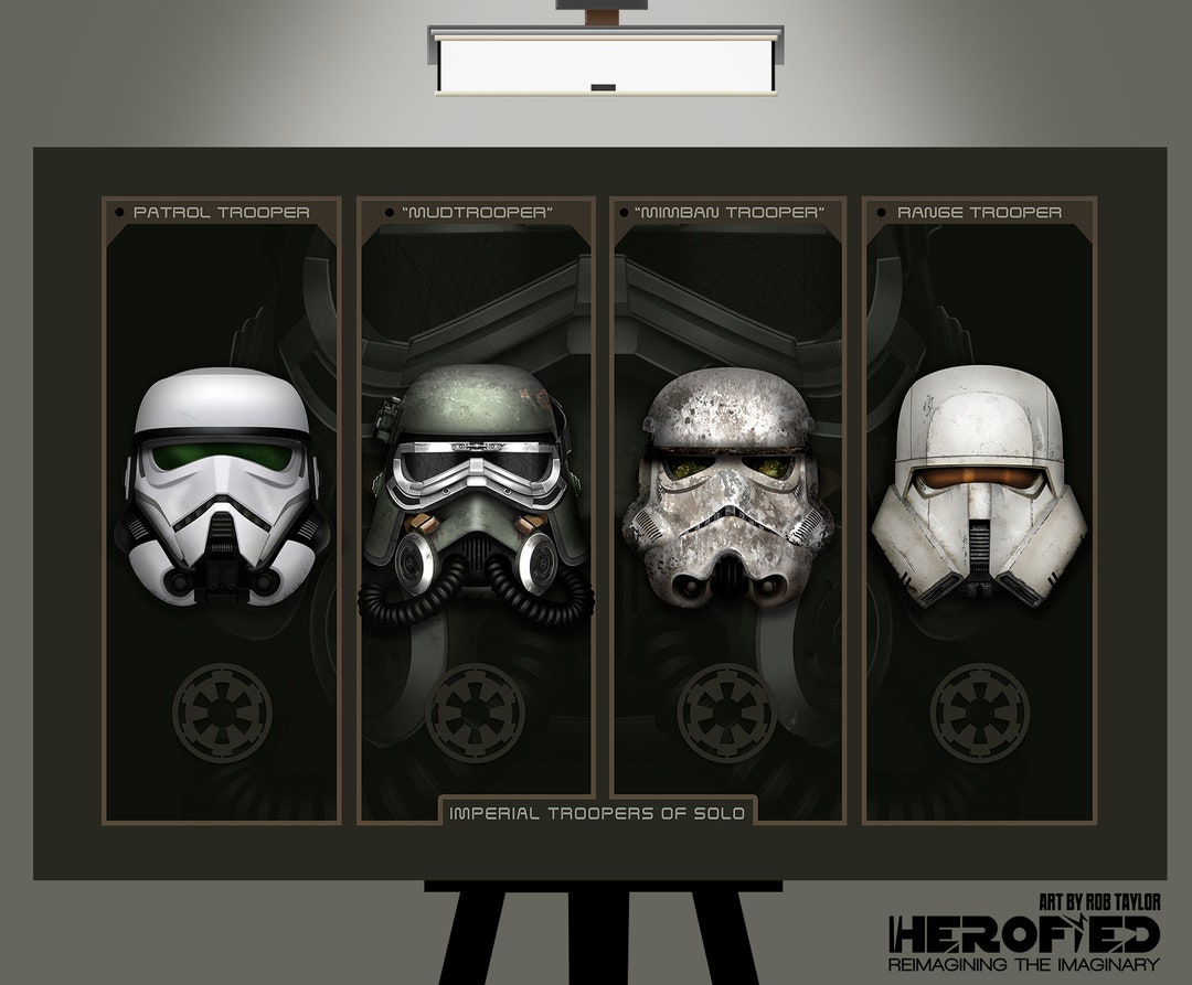 Star Wars Solo Inspired "imperial Troopers of Solo Composite" Art Print ...