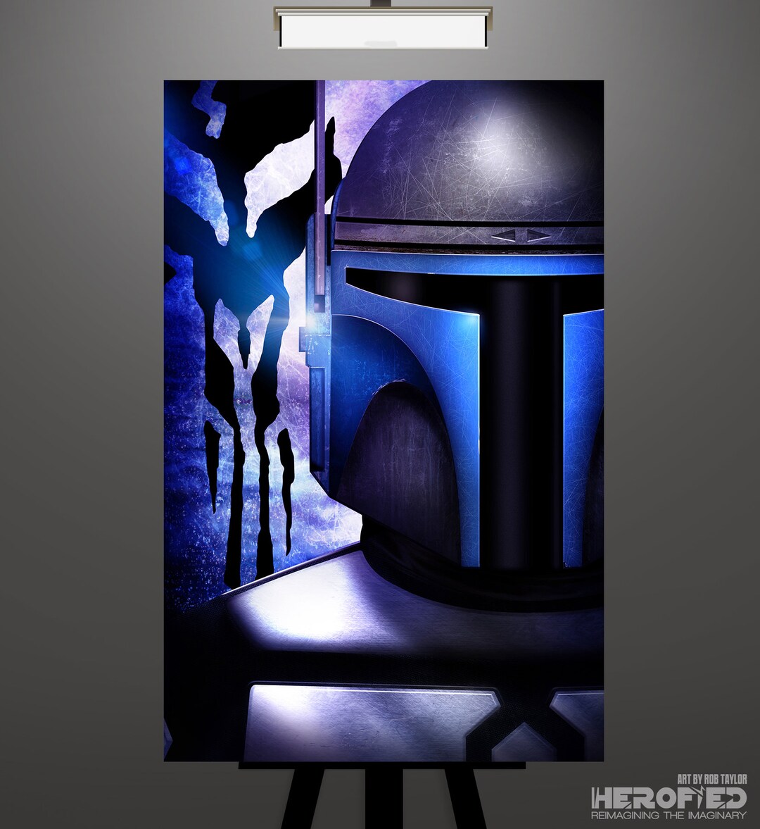 Star Wars Jango Fett Art Print by Herofied / Attack of the Clones ...