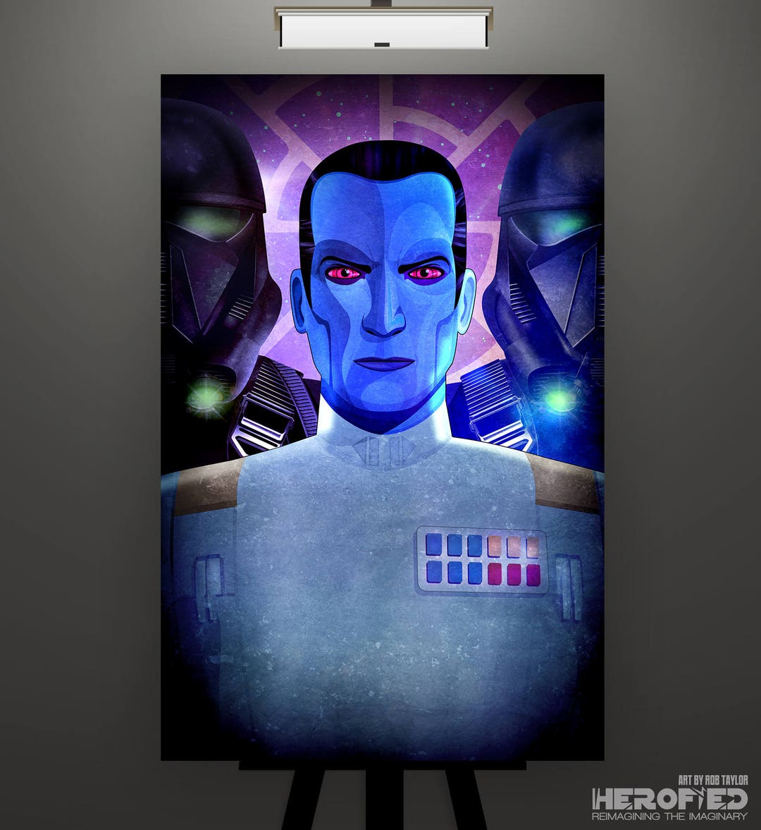 Star Wars Grand Admiral Thrawn Art Print by Herofied / Heir to the ...