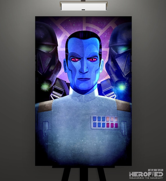 Star Wars Grand Admiral Thrawn Art Print by Herofied / Heir to - Etsy