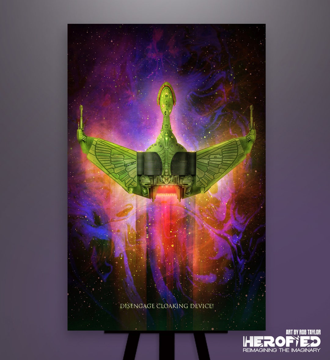 Art Print "disengage Cloaking Device!" / Ship Series / Artist Proof Art ...